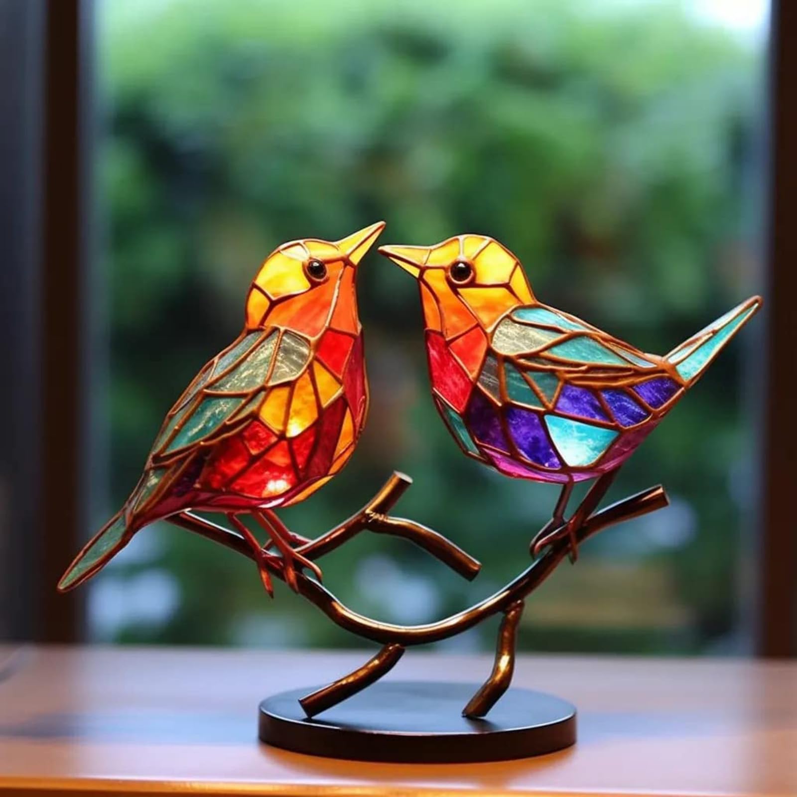 Stained Glass Windows Birds