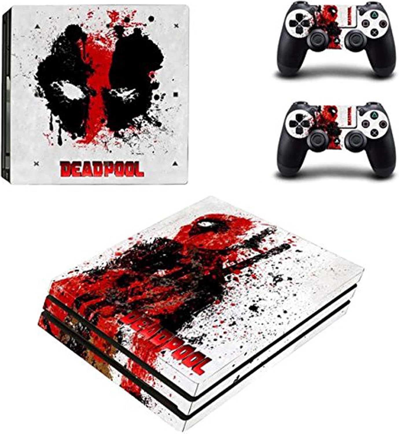 Amazon.com: Elton Dead-Pool (White & Red) Theme 3M Skin Sticker Cover ...