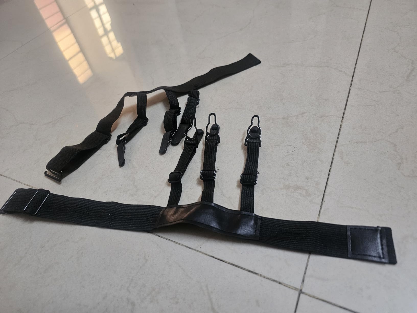 Buy Mens Shirt Upgrade Adjustable Elastic Garter Non-slip Locking ...