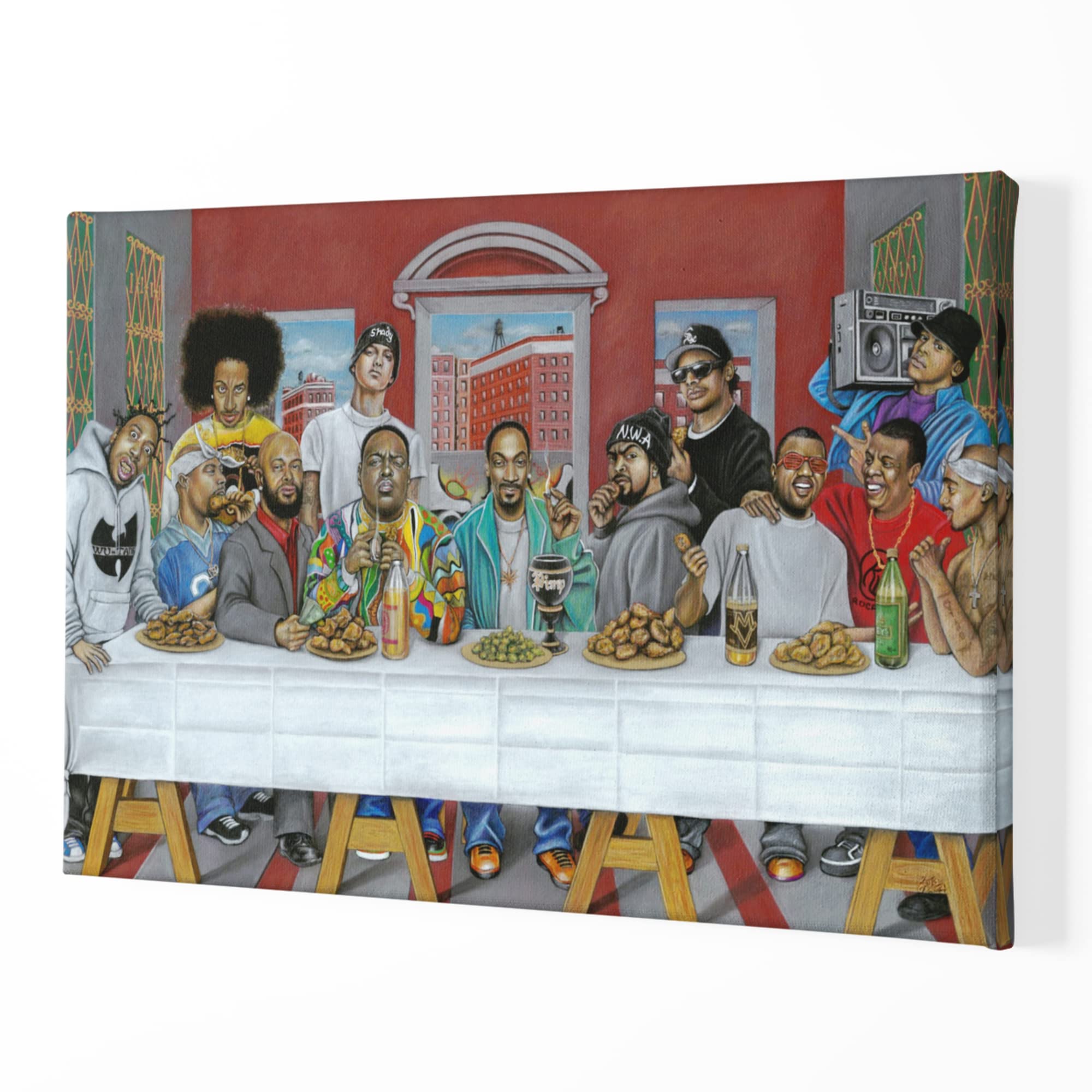 Buy Tsimple Hip Hop And Rap Legends The Last Supper Rappers Framed ...