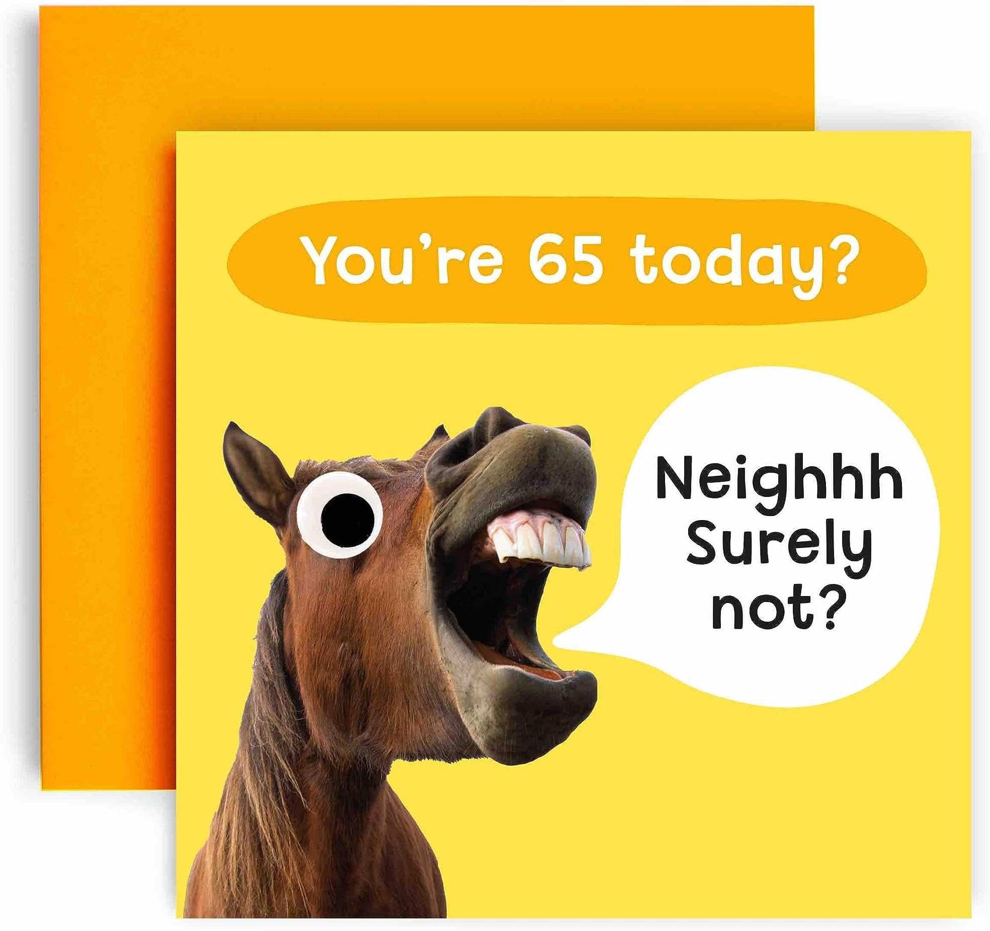Hunts England - Funny 65th Birthday Card - Joke - Age 65 - For Him, Her ...