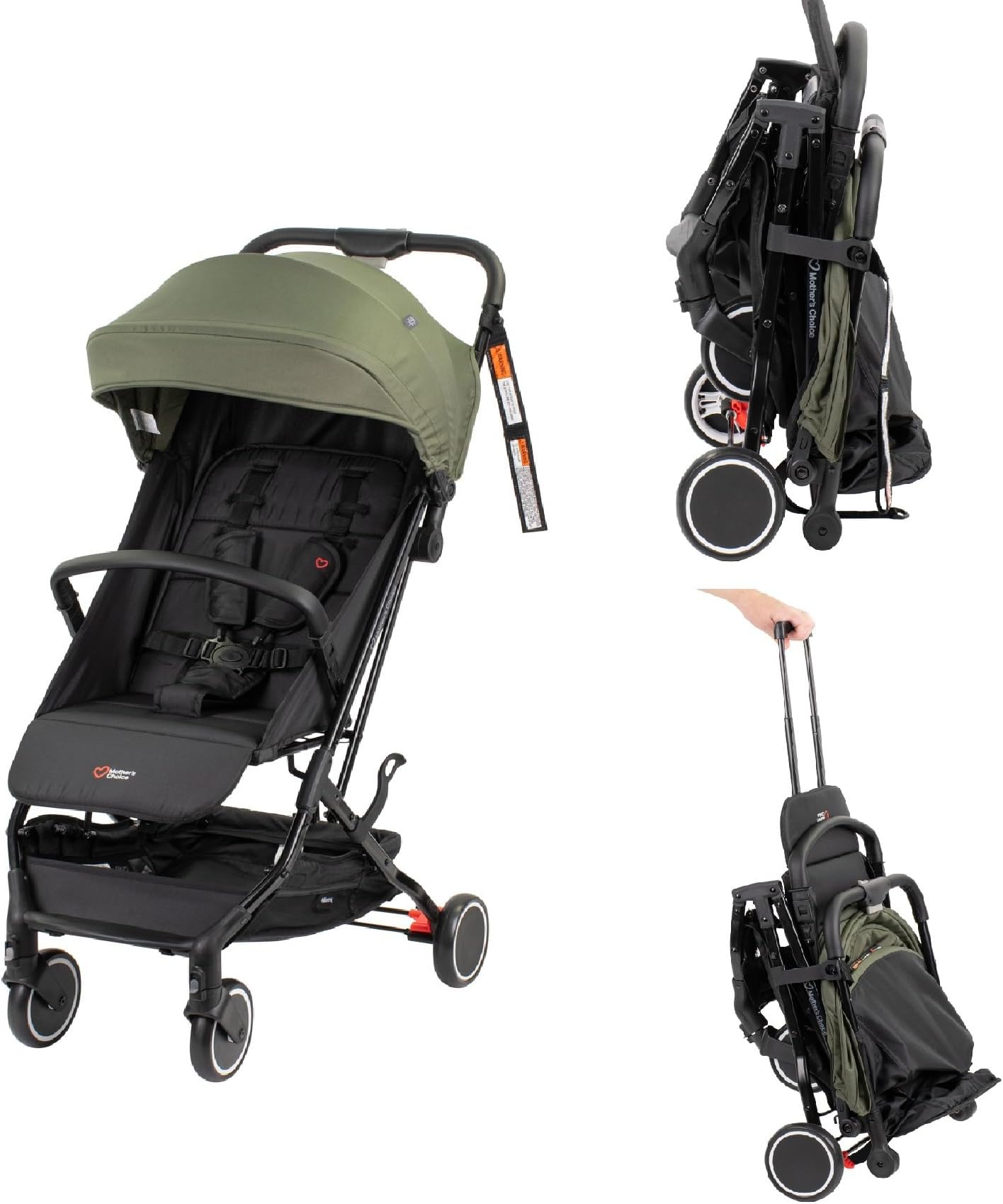 Mother's Choice Minny Ultra Compact Trolley Stroller, Mineral Green ...