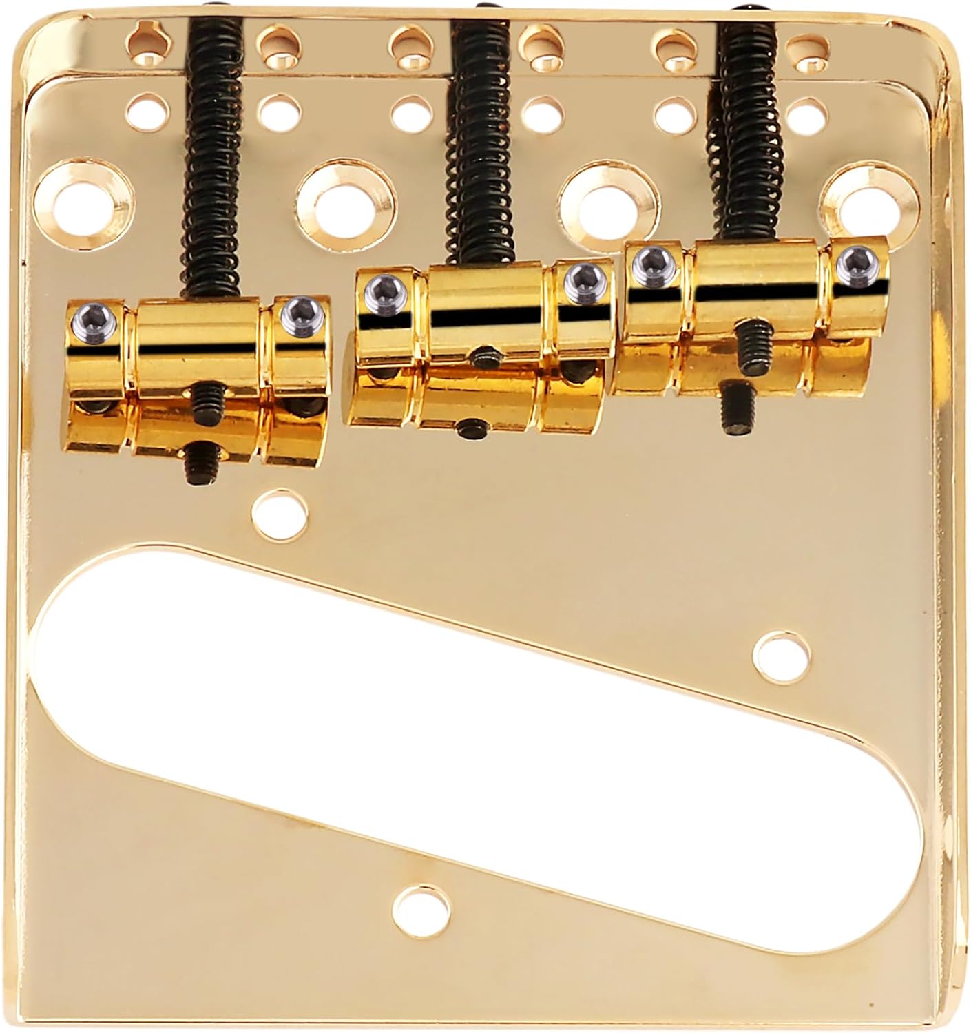 Amazon.com: Rubatone Guitar Bridge Tailpiece 3 Pcs Brass Saddles Bridge ...