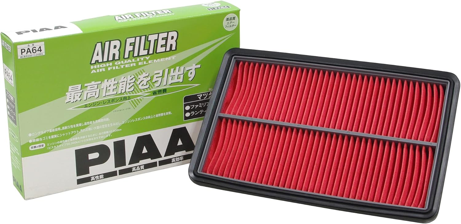 Amazon | PIAA エアーフィルター (エアフィルター) 1個入 [マツダ車用] ファミリア・ランティス・レーザー_他 PA64 | エアフィルター | 車＆バイク