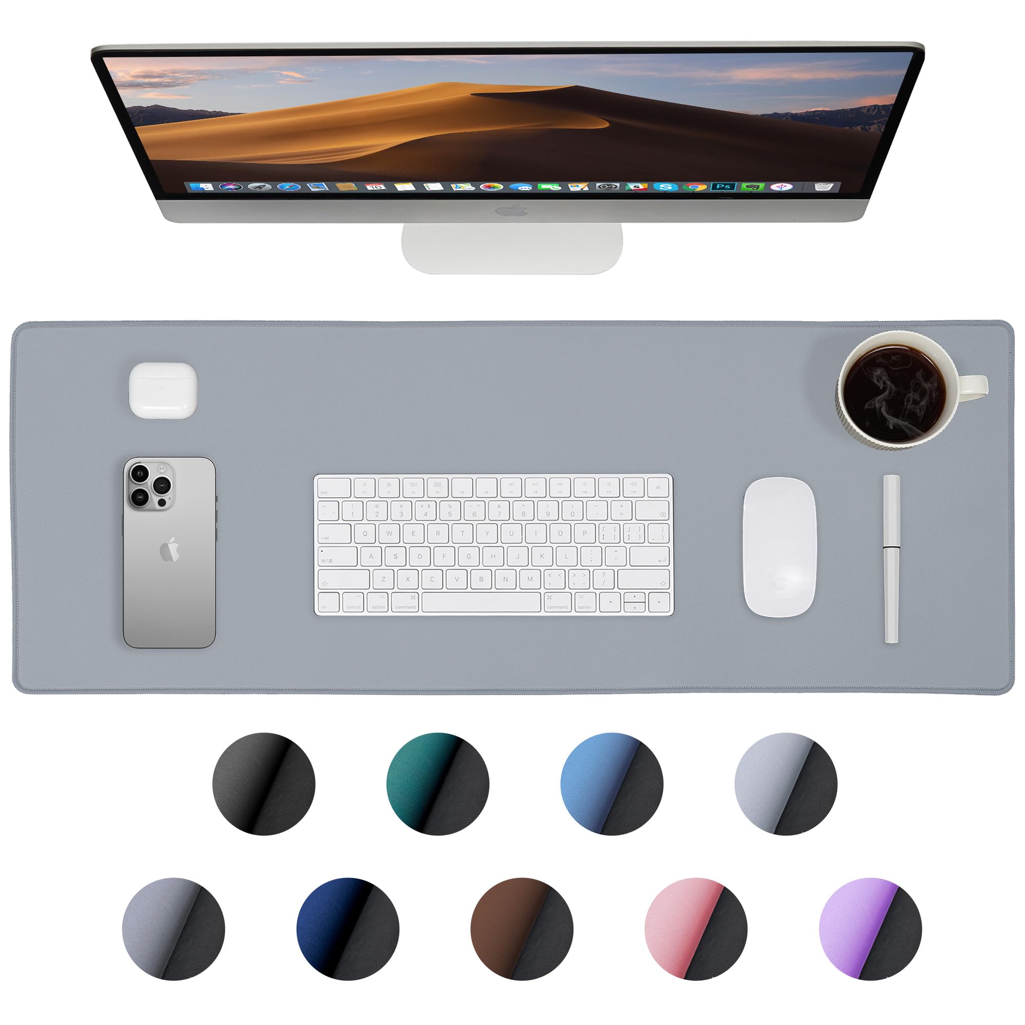Amazon.com: ALOANES Waterproof Mouse Pad with Durable Stitched Edge ...