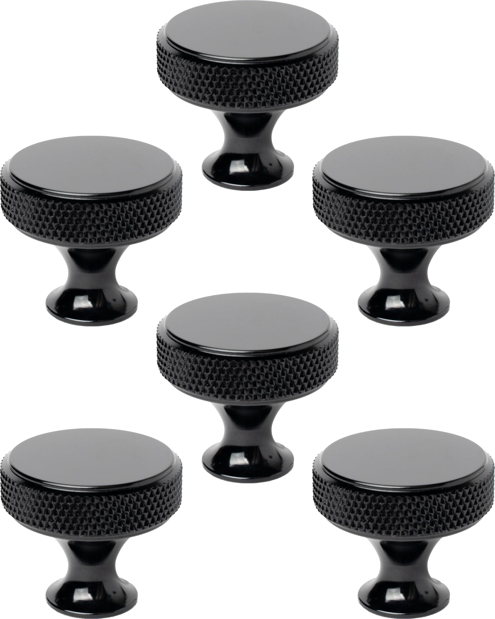 Kitston Knurled Enhanced Grip Knobs Ideal for Kitchen Cabinets, Drawers ...