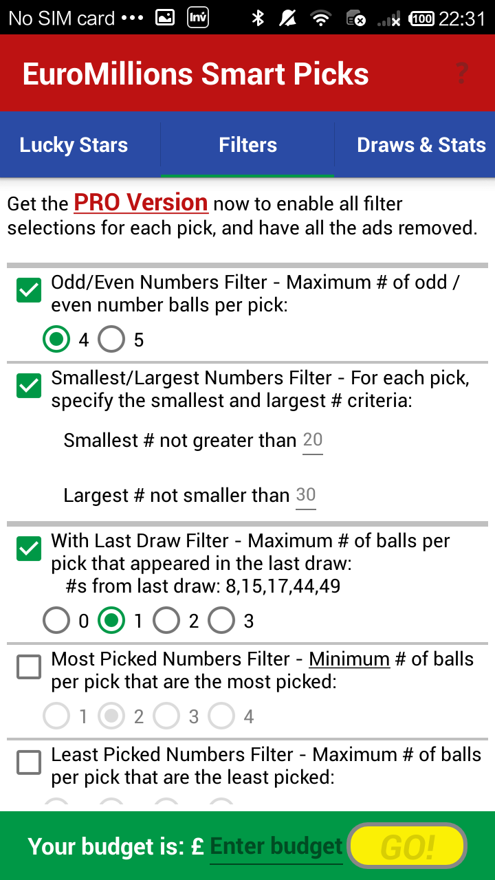 UK Lottery Smart Picks Lite - App on Amazon Appstore