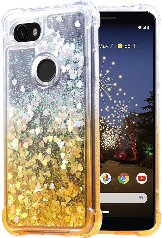 Amazon.com: FLOCUTE Pixel 3a XL Case, Google Pixel 3a XL Glitter Case ...