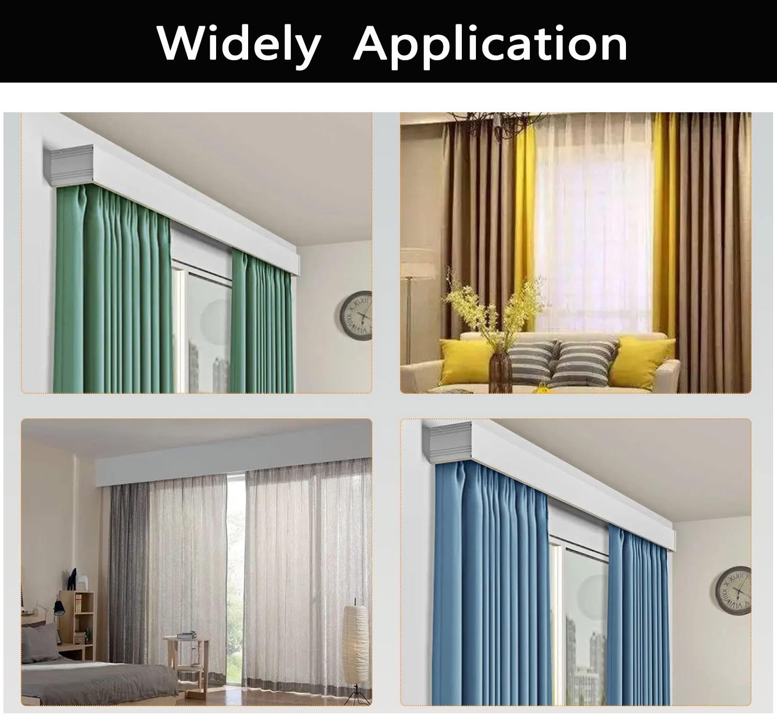 Curtain Track Gliders 30Pcs Curtain Track Rollers Curtain Rail Pulleys ...