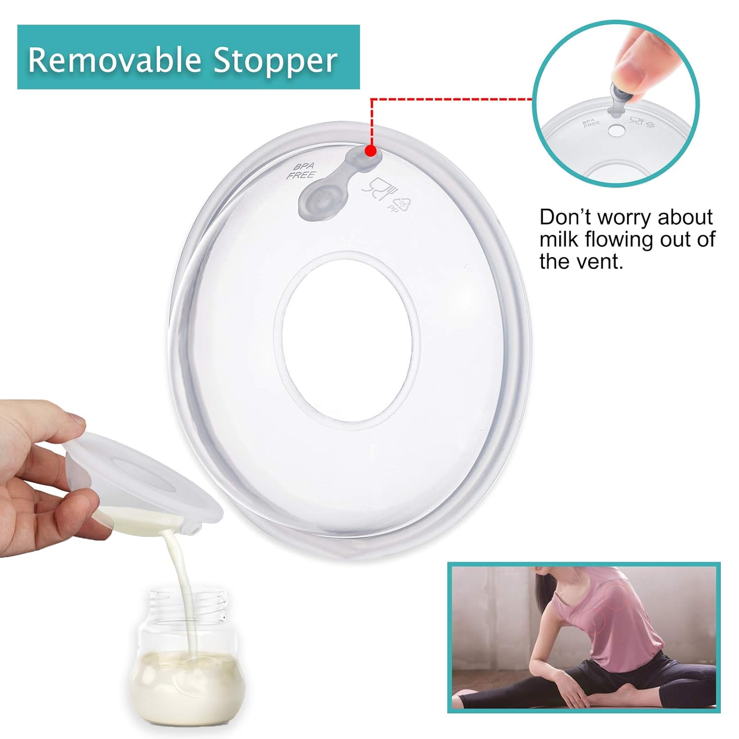 Buy Breast Shells, Milk Catcher, (2PCS) Breastmilk Collector, Milk ...