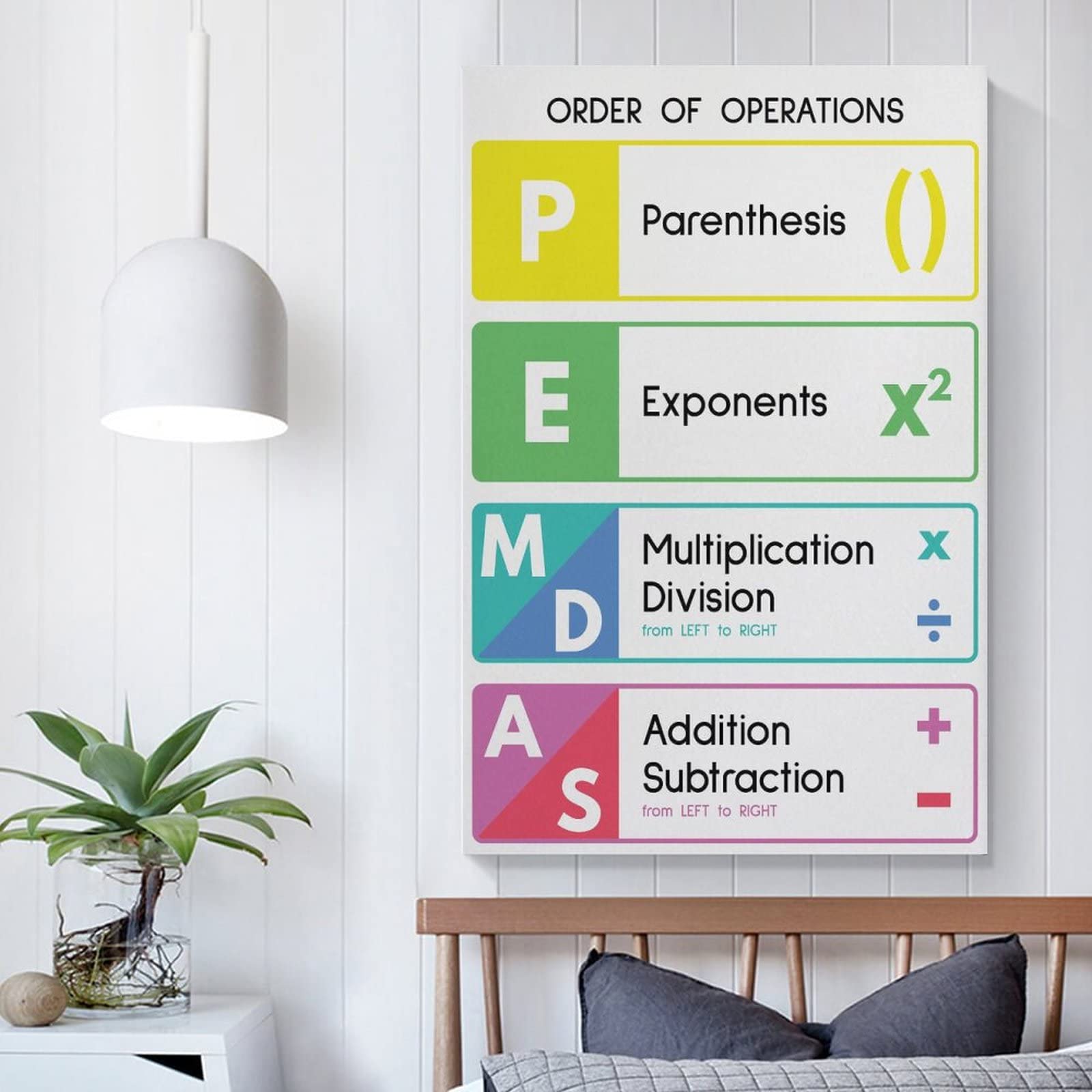 Cartaz De Pemdas Ímãs De Segurança Cartazes PEMDAS (10 Pack )