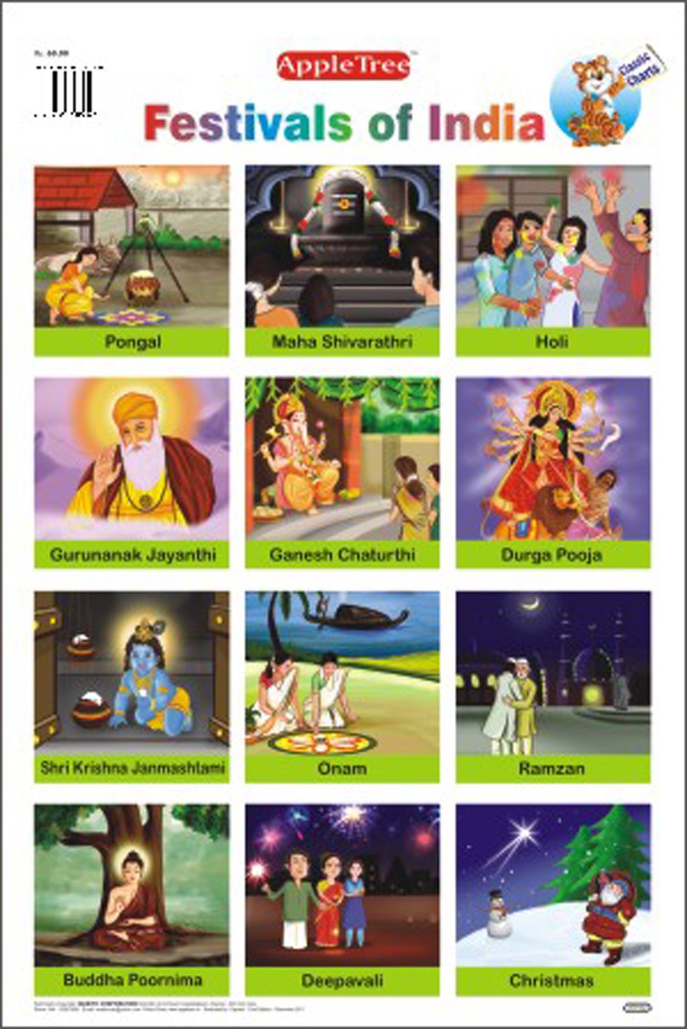 Buy Educational Charts : Festivals of India Book Online at Low Prices ...