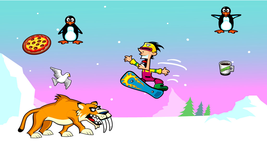 Snowboard Penguin Smackdown - App on Amazon Appstore