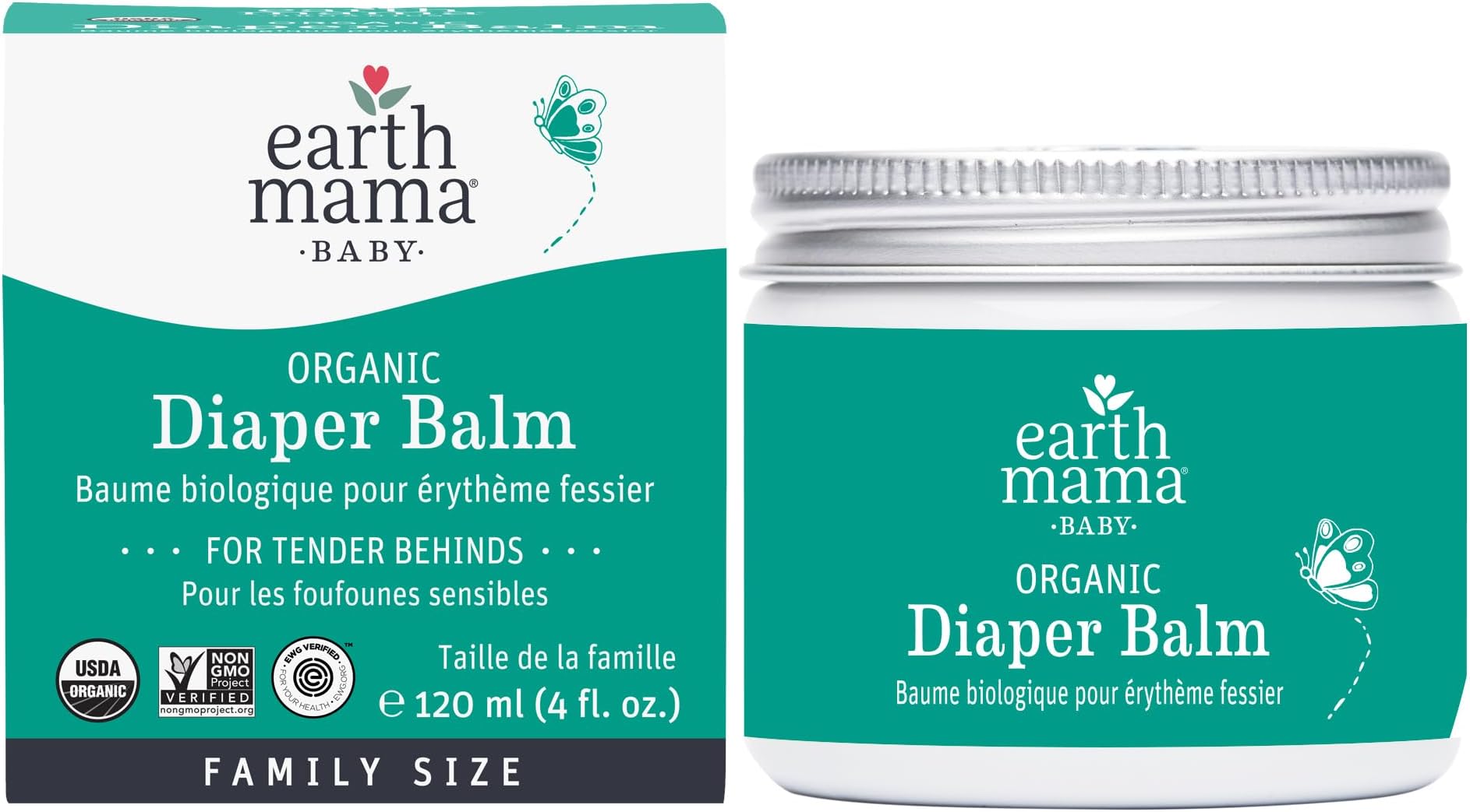 Amazon.com: Earth Mama Organic Diaper Balm | Diaper Cream with ...
