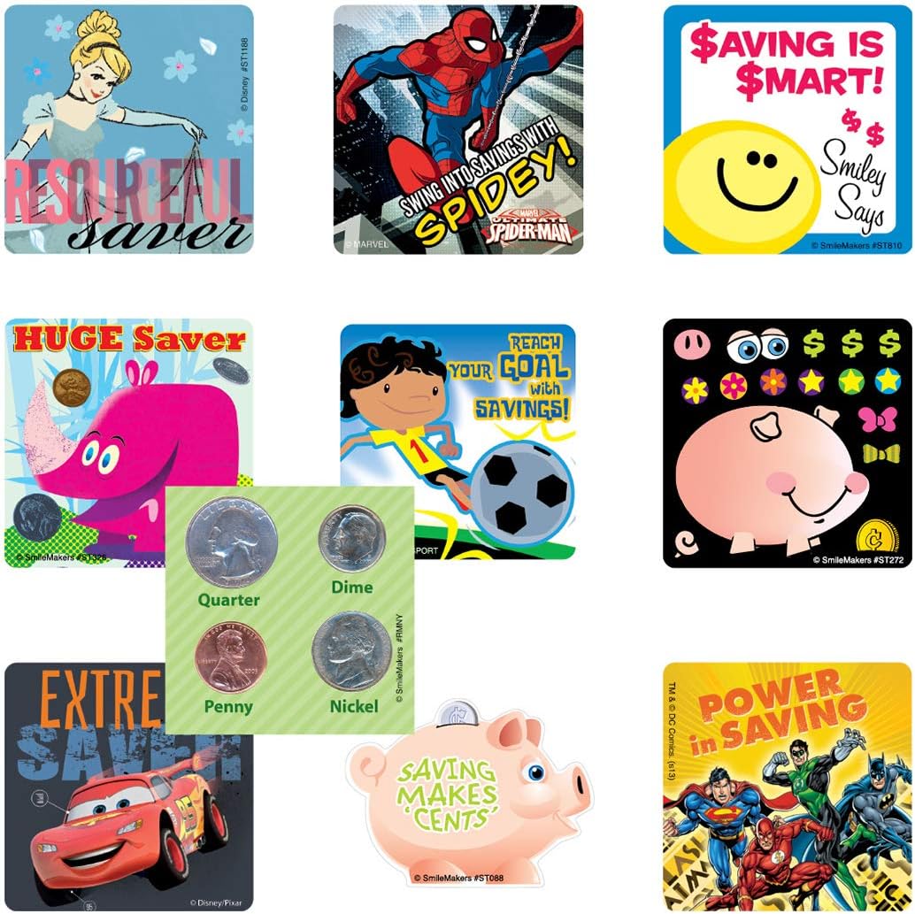 Amazon.com: SmileMakers Bank Sticker Sampler Latex Free 975 per Unit ...