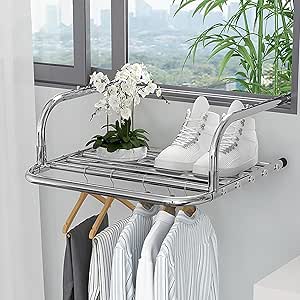 Amazon.com: Stainless Steel Extendable Foldable Airer Indoor, Balcony ...