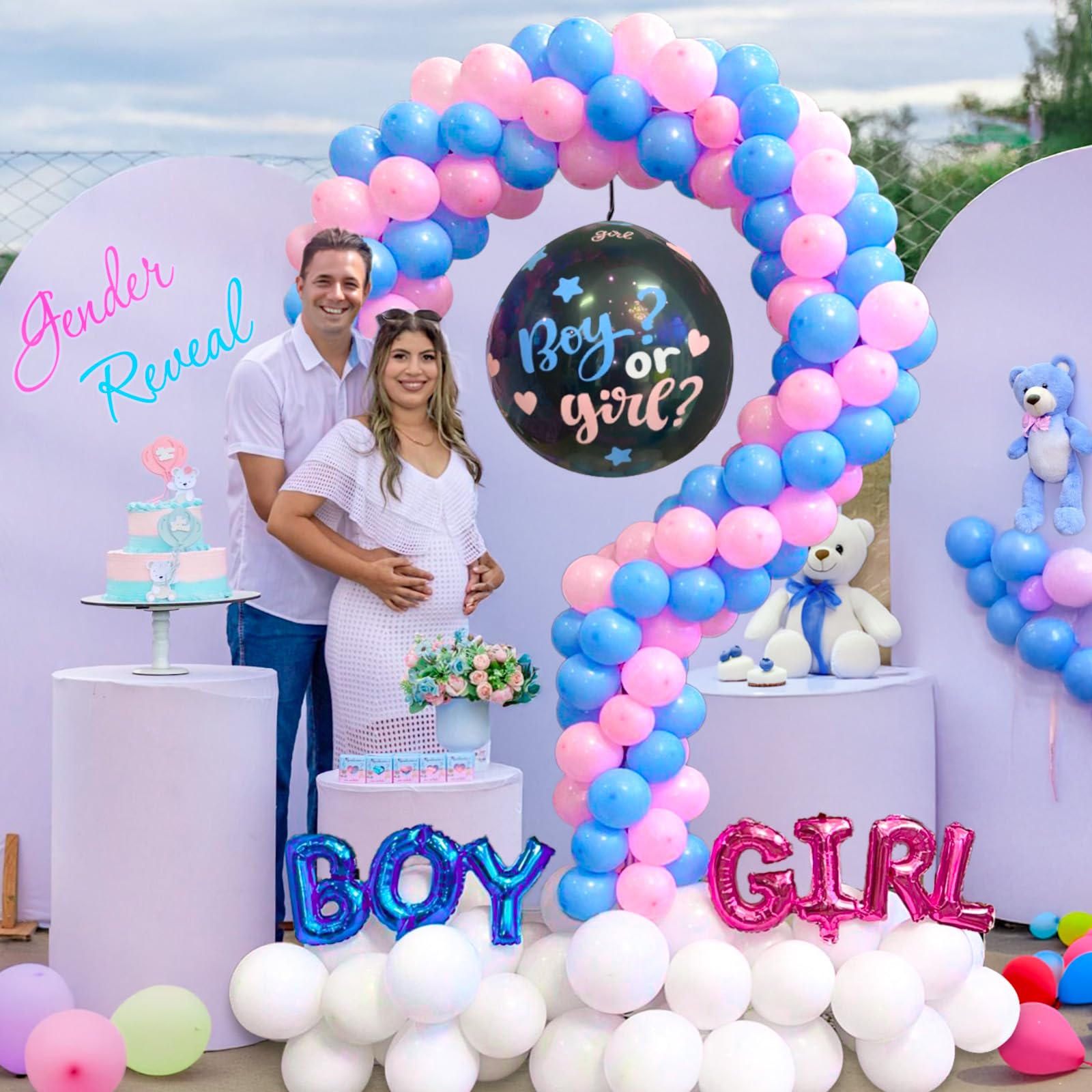 Snapklik.com : AerWo Upgraded 6FT Gender Reveal Balloon Arch Stand, DIY ...