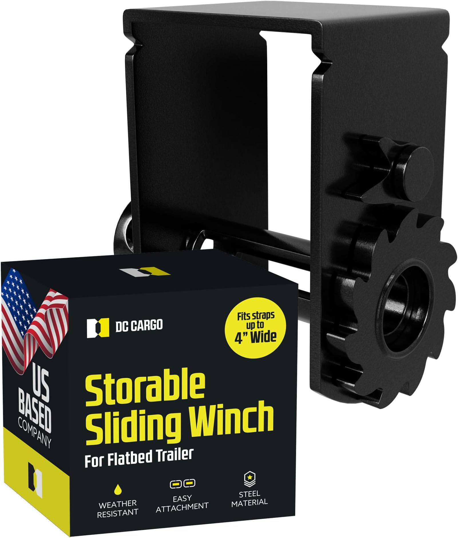 Amazon.com: Boxer Heavy Duty Sliding Winch for Flatbed Trailer – Steel ...