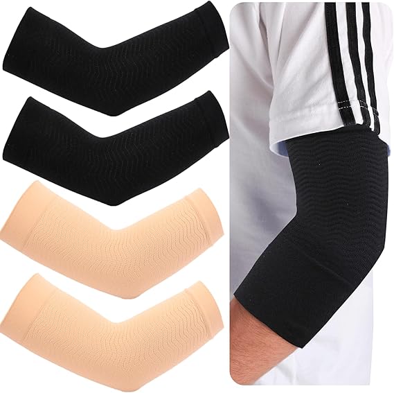 QIUWORE 2 Double Compression Sleeve Arm,Forearm Compression Sleeve ...