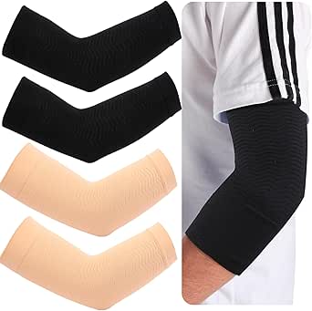 QIUWORE 2 Double Compression Sleeve Arm,Forearm Compression Sleeve ...