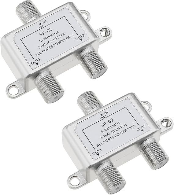 Create idea 2Pcs 2 Way Coax Splitter Digital Coax Splitter 2 Way ...
