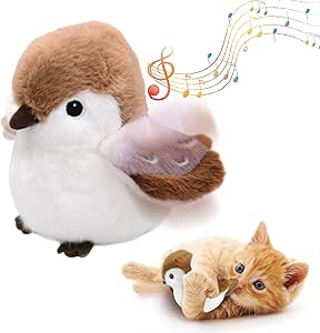 Amazon.com : KreizyGo Cat Toys, Flapping Wings Sparrow, No Flying ...