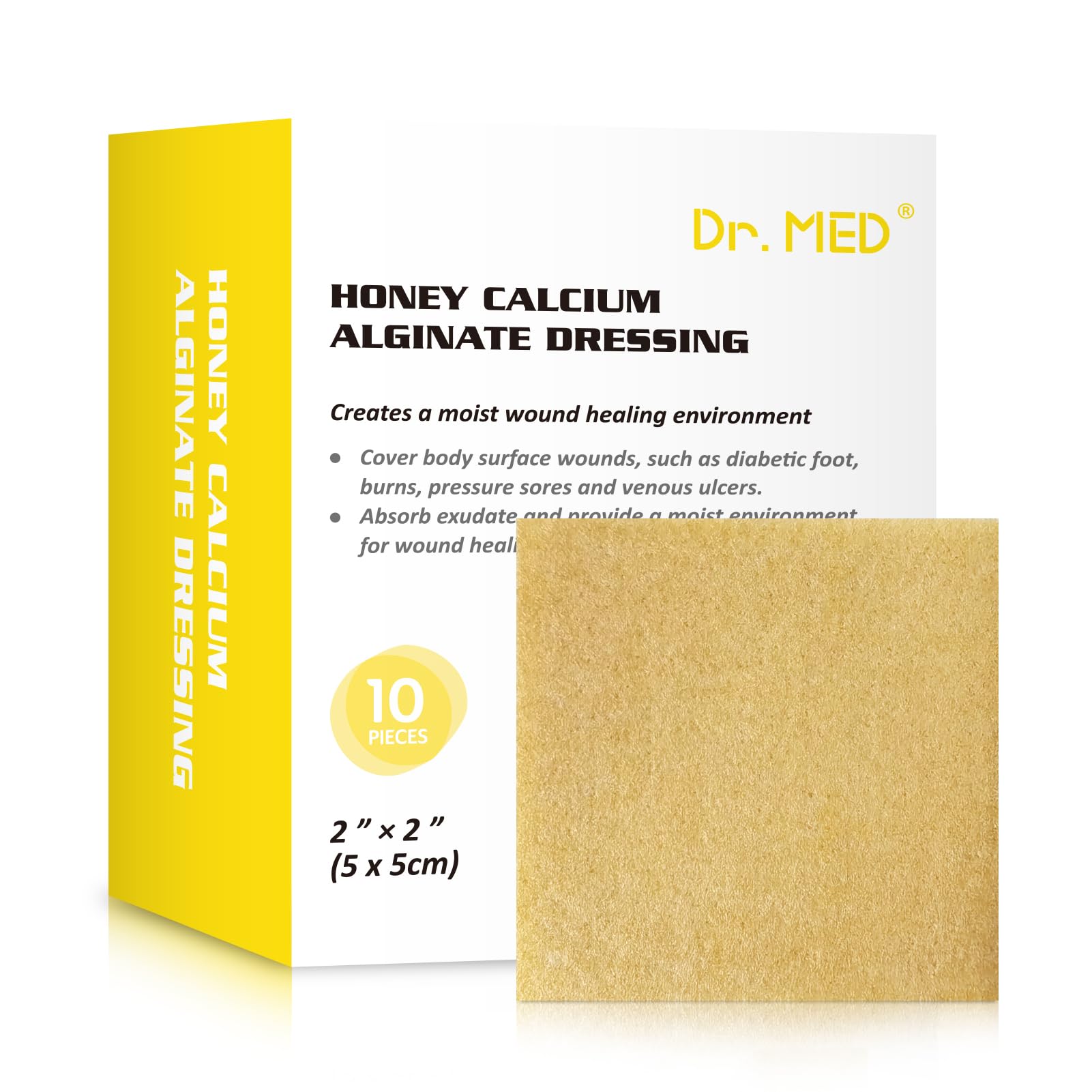 Buy Manuka Honey Calcium Alginate Dressing 2 x2 10 PCS Box Highly