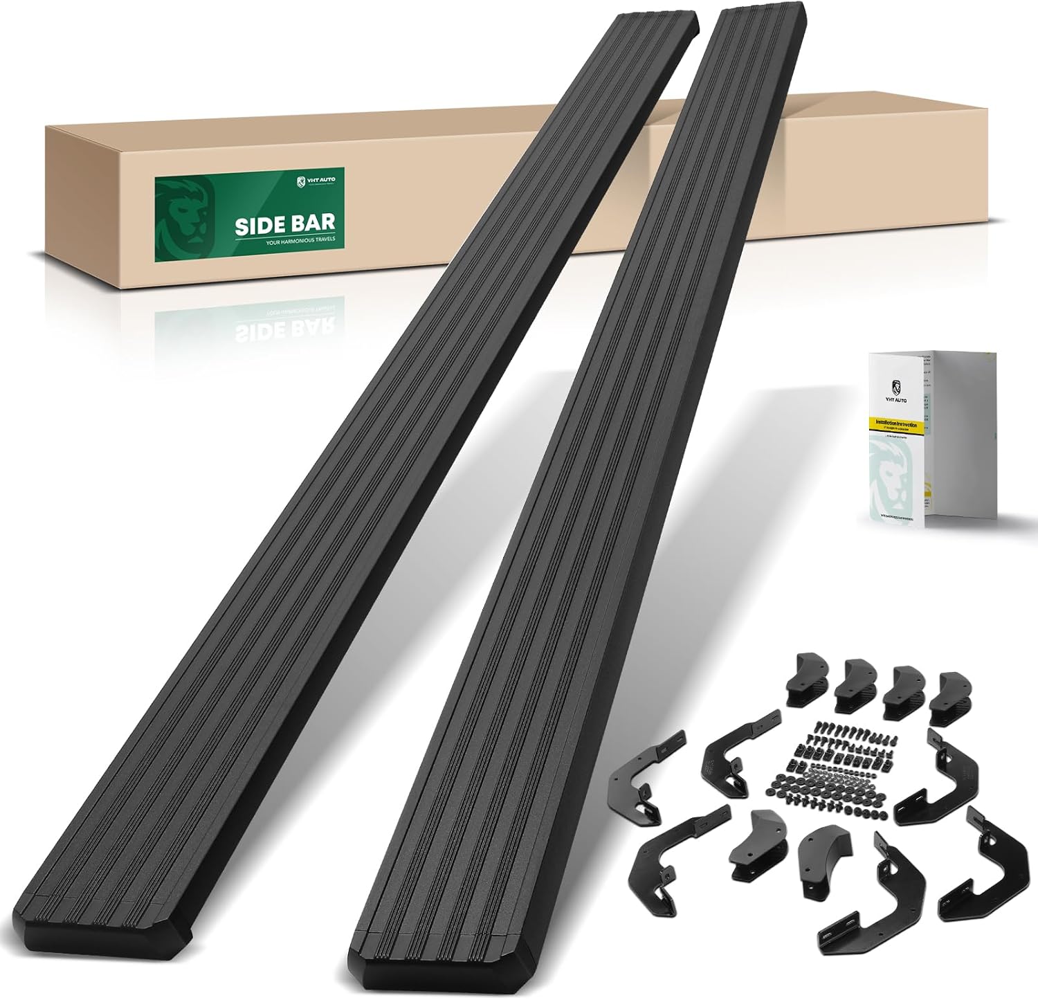 Amazon.com: YHTAUTO 5 Inch Running Boards Side Steps Compatible with ...