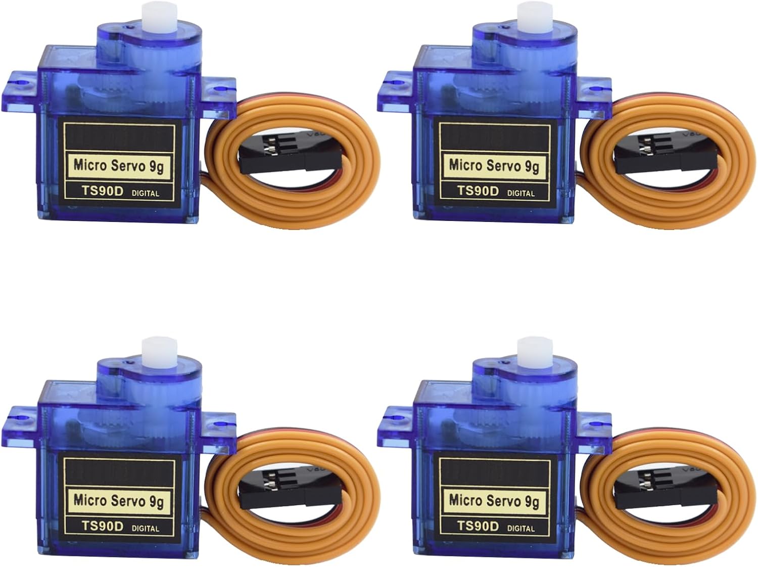 Amazon.com: HOOYIJ 4 Pack TS90D 9g Digital Micro RC Servo Upgrade SG90 ...