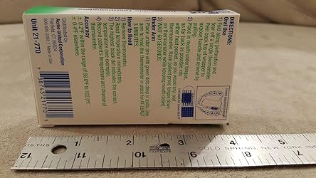 Amazon.com: First Aid Only 21-770 Disposable Thermometer for Fever, 10 ...