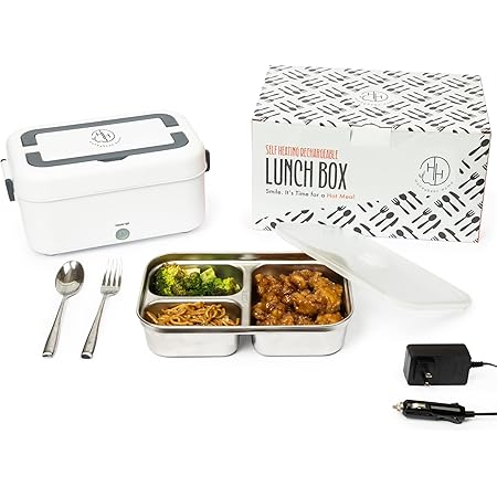 Amazon.com: Hot Bento – Self Heated Lunch Box and Food Warmer – Battery ...
