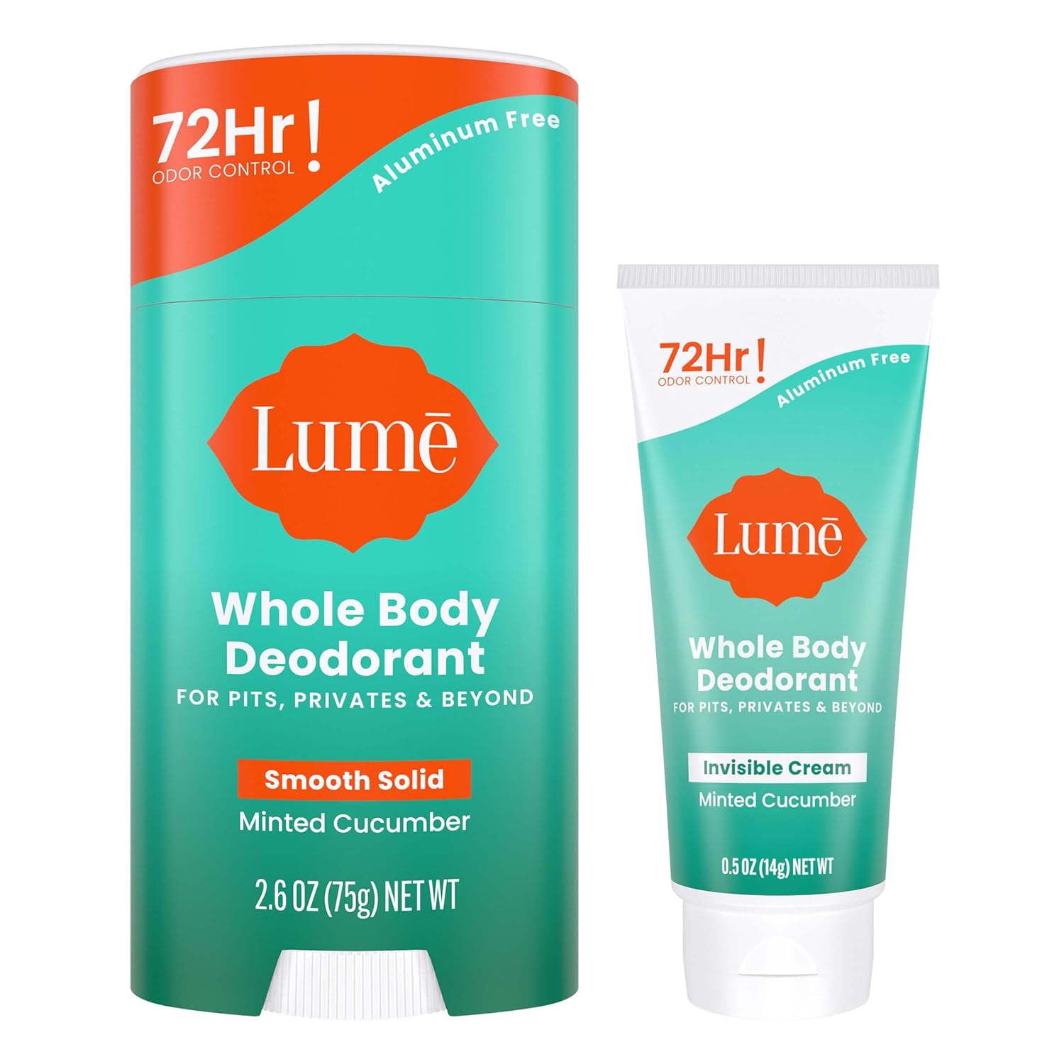 Amazon.com : Lume Whole Body Deodorant - Invisible Cream Tube Mini and ...