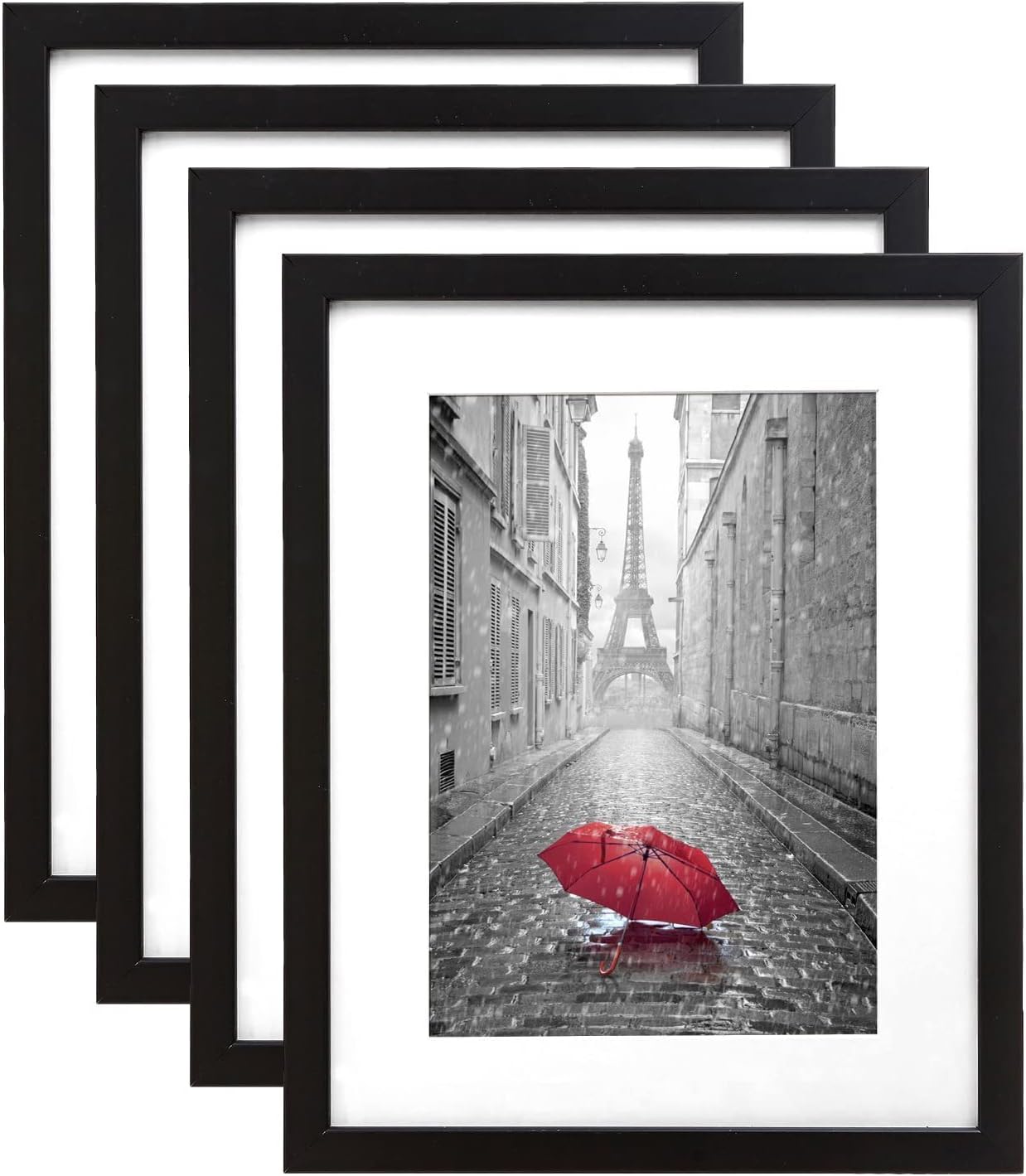 Amazon.com: Americanflat 9x12 Picture Frame in Black - Displays 6x8 ...