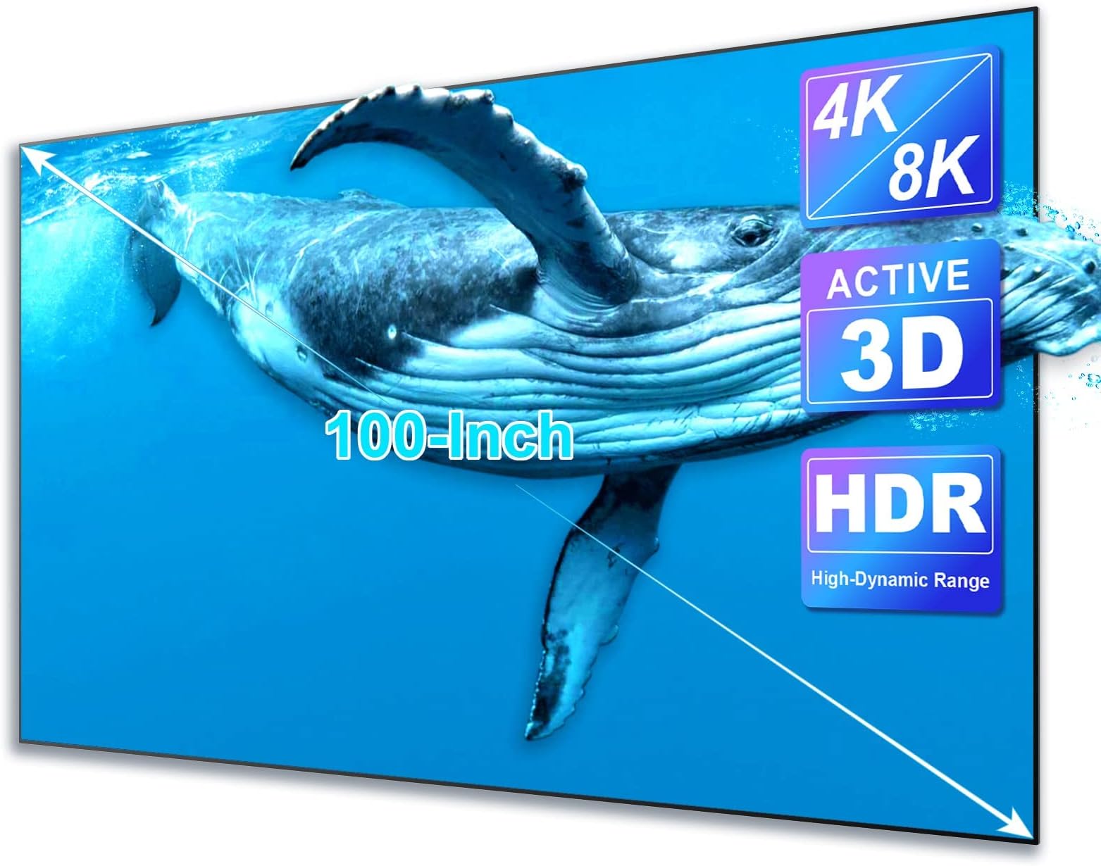 Amazon.com: WEMAX PSA01 UST Projector Screen, 100-inch Ambient Light ...