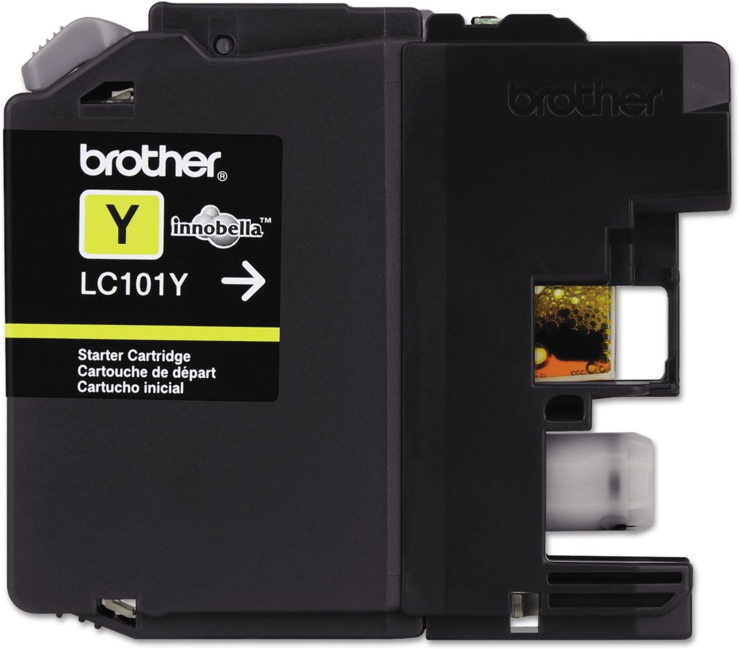 Amazon.com: Brother Innobella LC101Y OEM Ink Cartridge, Yellow, in ...