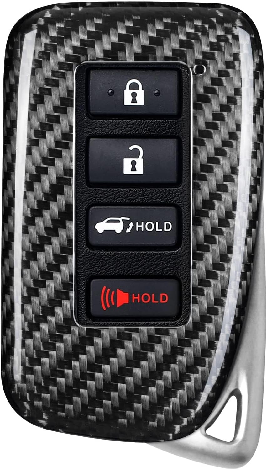 Amazon.com: T-carbon Key Fob Cover fits for Lexus,Carbon Fiber Key Fob ...