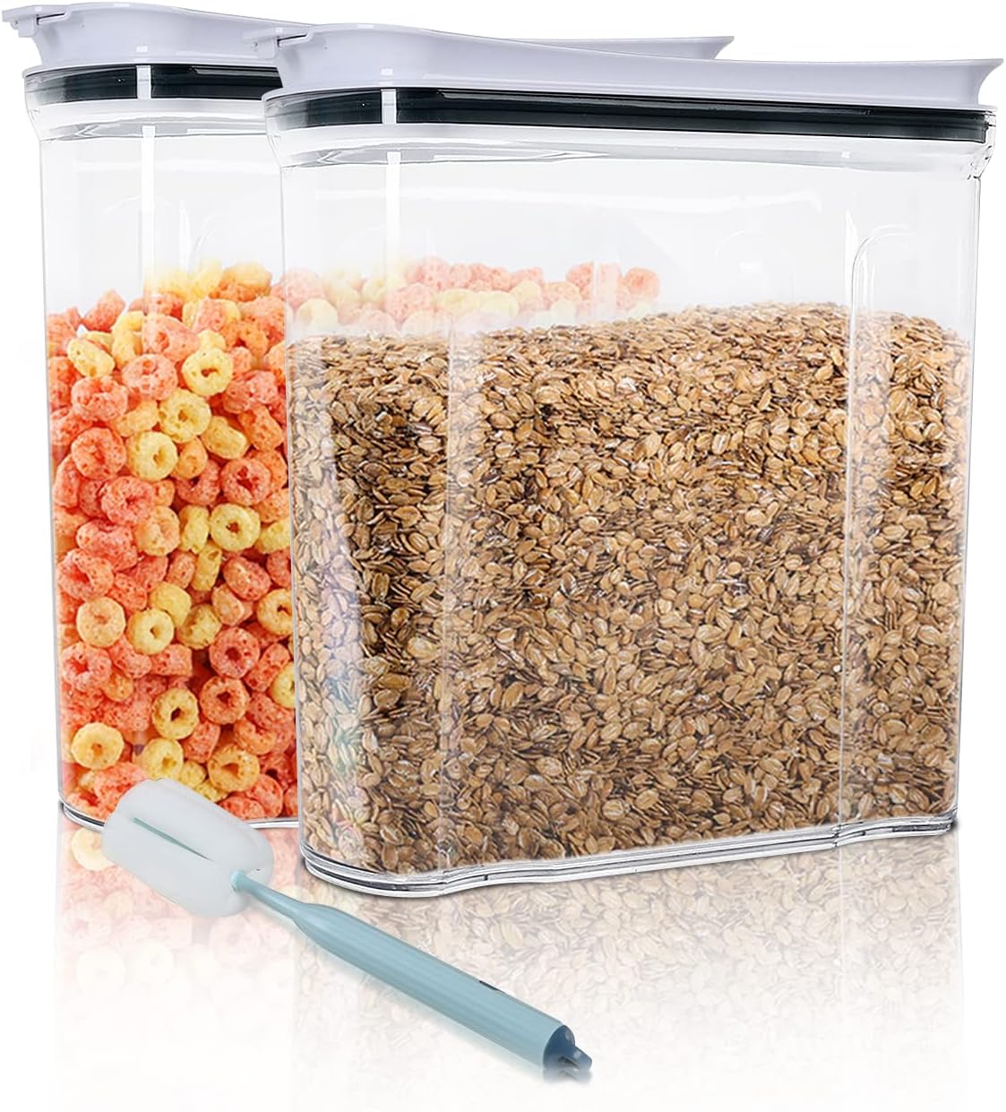 Amazon.com: 4 Pack Airtight Cereal & Dry Food Storage Container - BPA ...