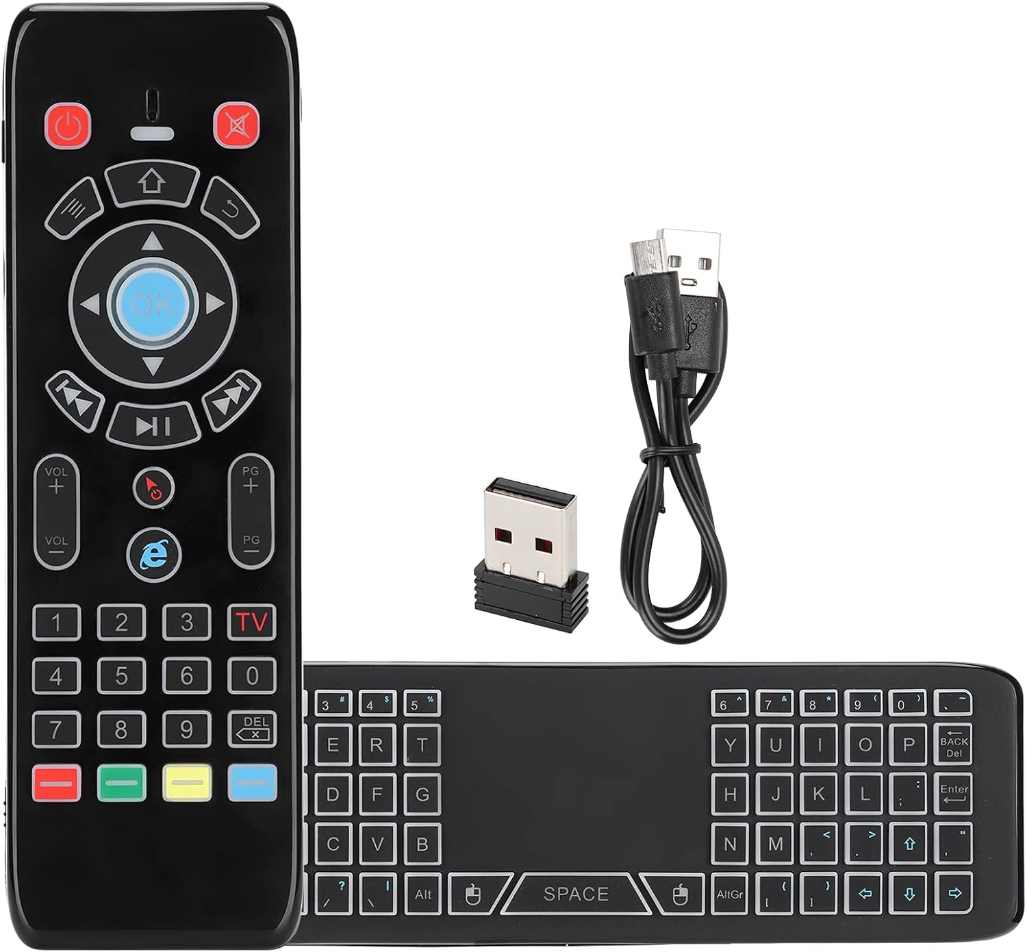 Télécommande sans Fil avec Fonction Pavé Tactile, Souris Rétroéclairée Air Remote, Souris ...