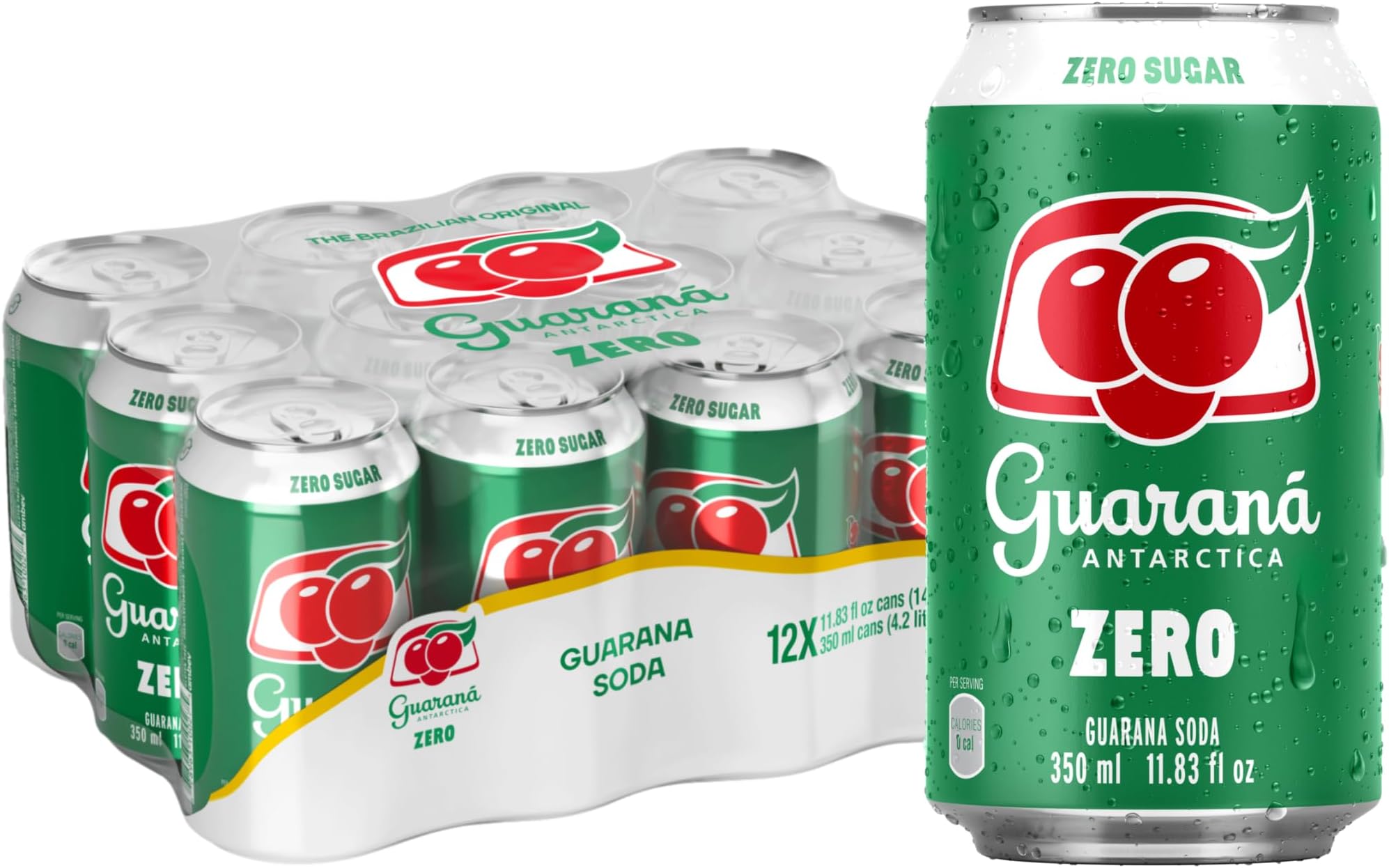 Amazon.com : Guaraná Antarctica Zero, The Brazilian Original Guaraná ...