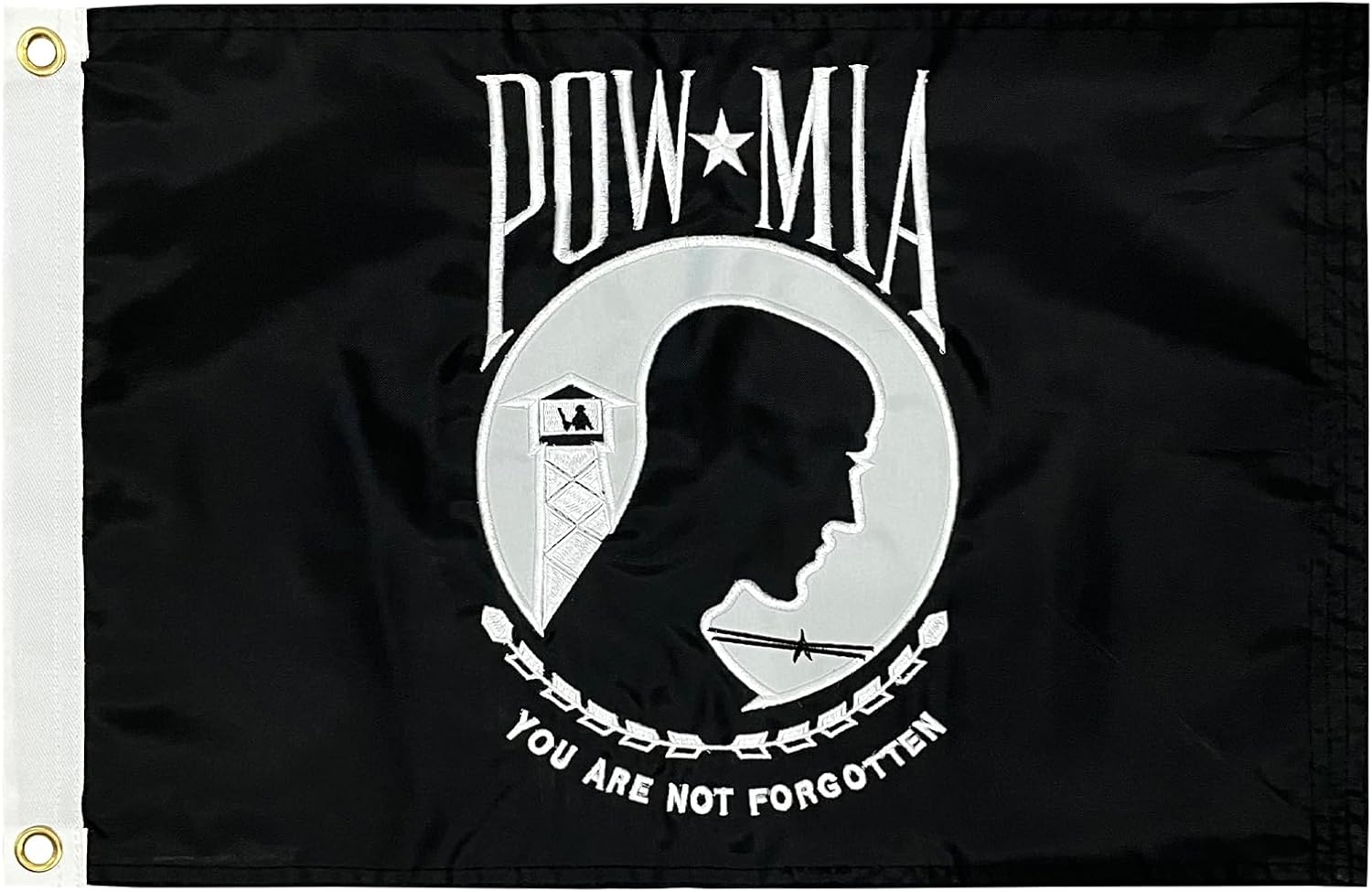 Amazon.com : FLAGPARK Embroidered Pow Garden Flag 12x18 Double Sided ...