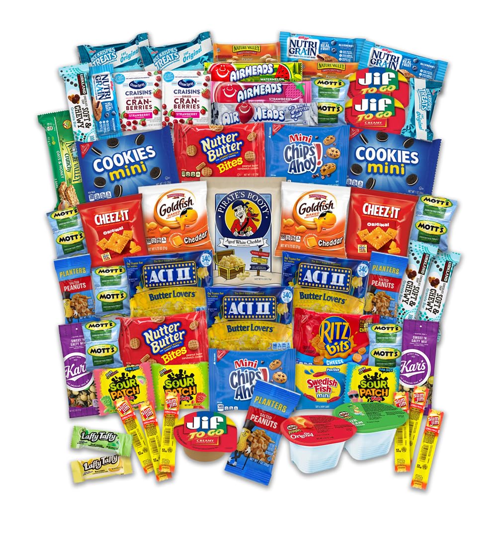 Amazon.com : Snacks Variety Pack for Adults Kids Students - 60 Count ...