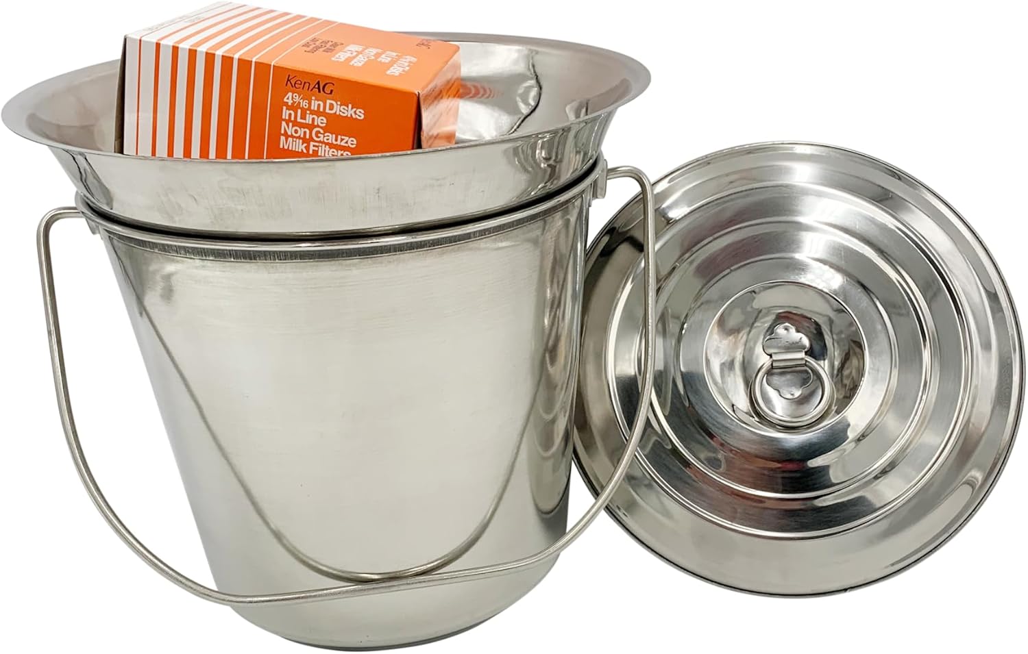 Amazon.com: SS Strainers (Medium Strainer & Pail Combo, 7 L Pail ...