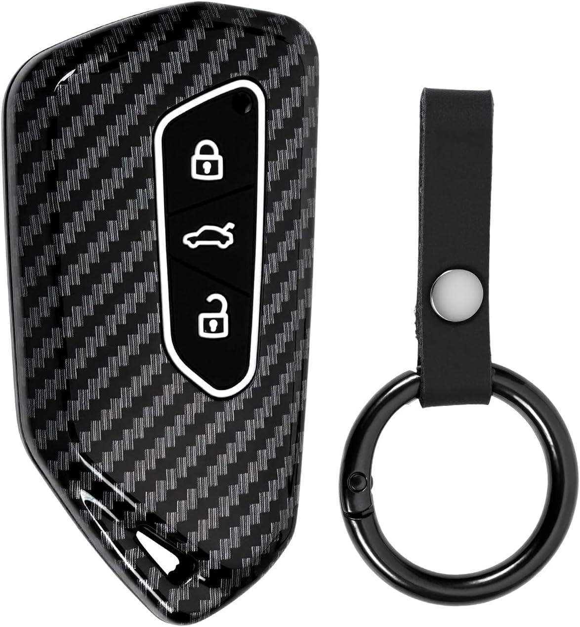 Car Key Case Car Key Compatible VW Golf 8 3-Button Car Key Case ...