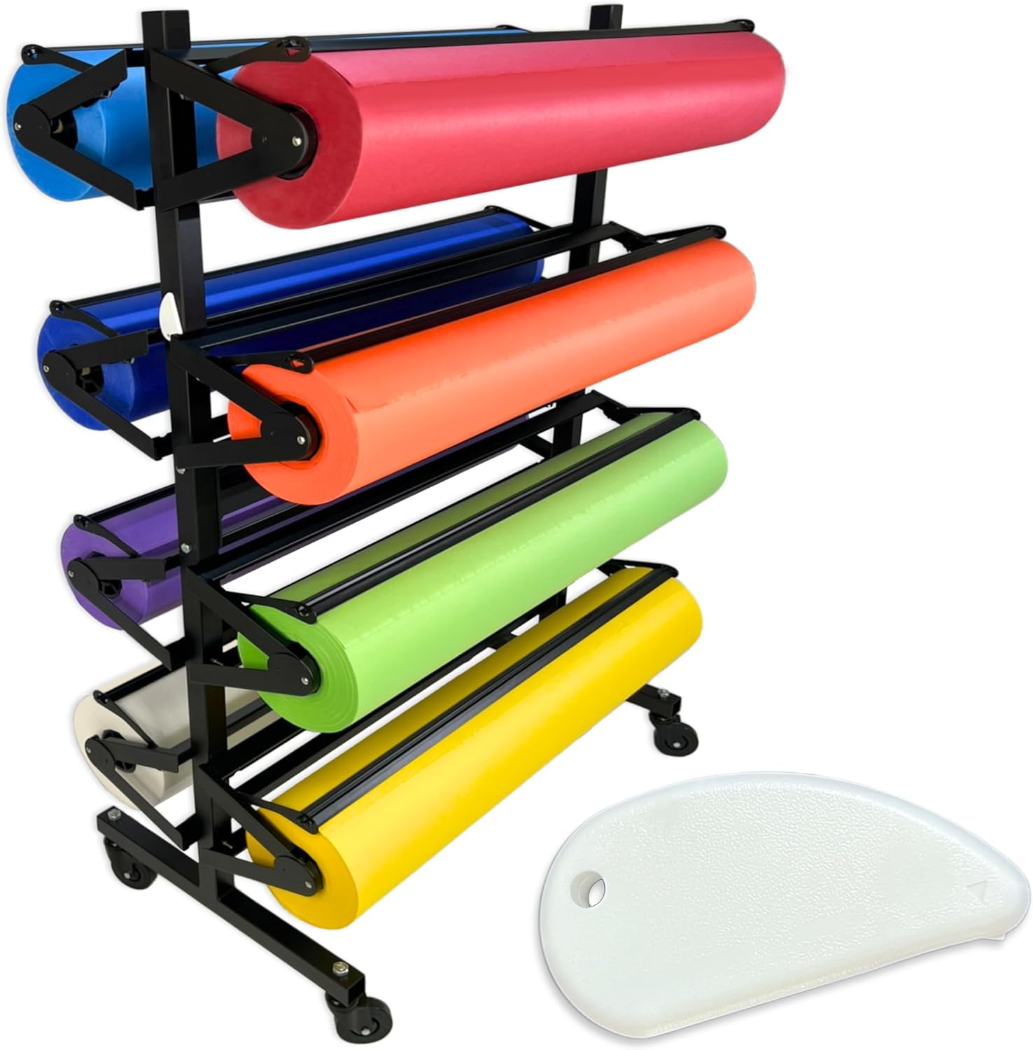 Amazon.com: Paper Roll Holder, Dispenser Rack and Cutter - 8 Racks for ...