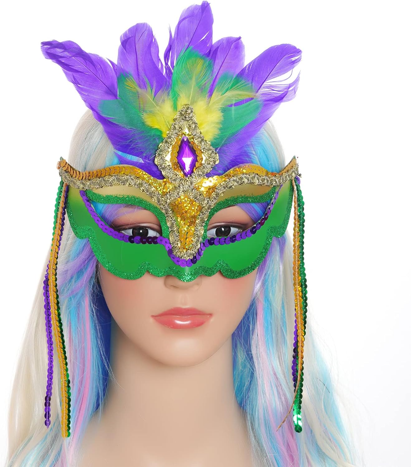 Yookat 2 máscaras de Mardi Gras para mascarada, máscaras de carnaval ...