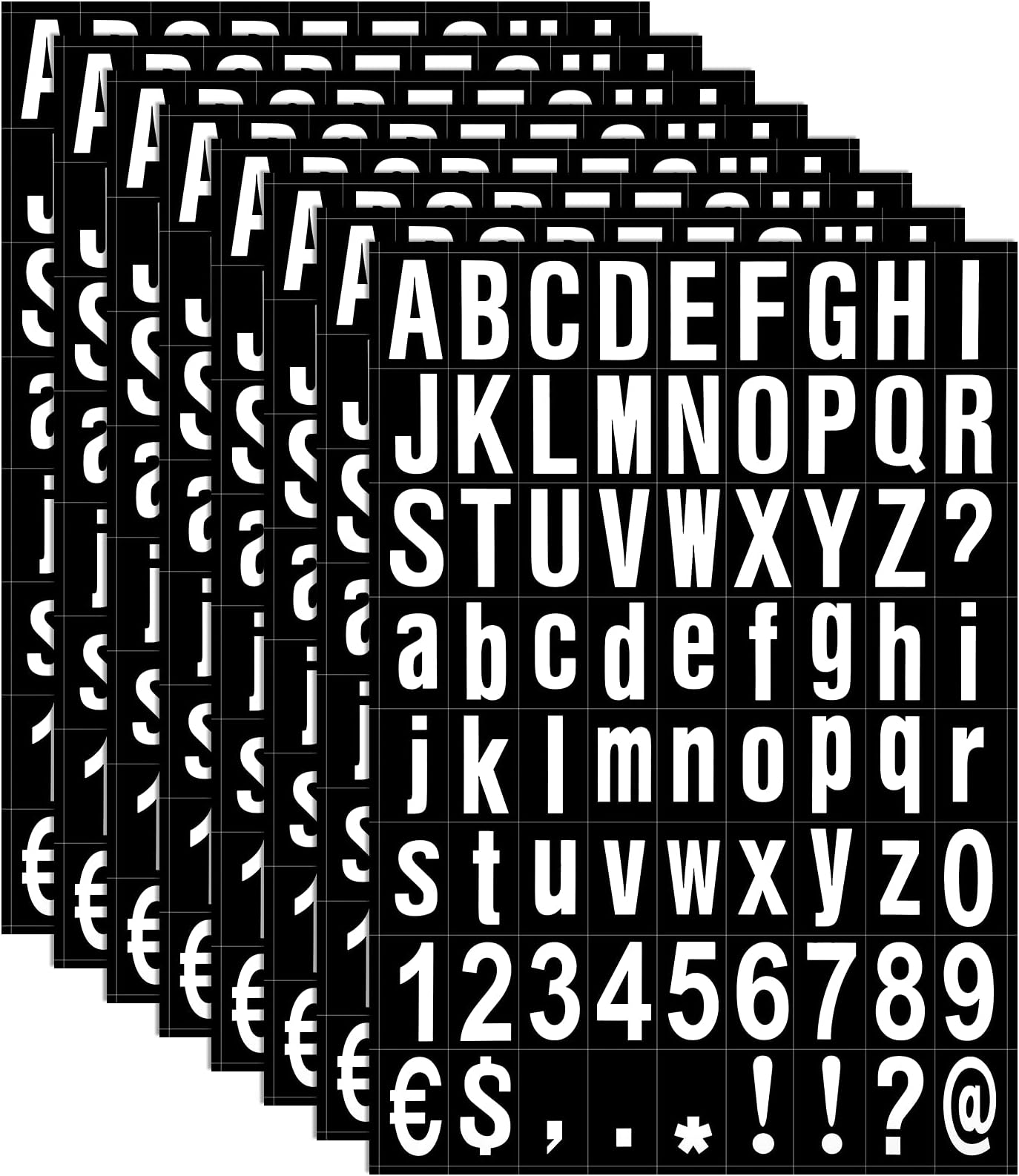 Amazon.com: Stick on Vinyl Lettering, Numbers, Self Adhesive NUMBERS ...