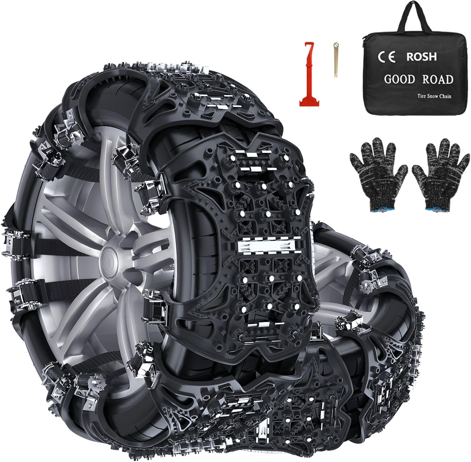 YeXhot Schneeketten Universal Für Auto, 6PCS Universal Reifenketten ...