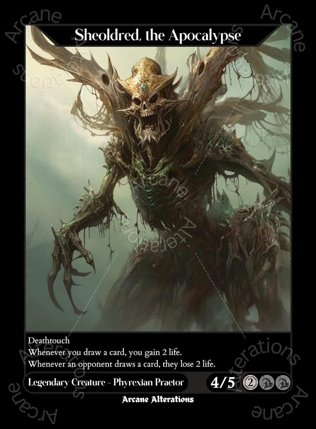 Amazon.com: Sheoldred, The Apocalypse Altered Art Custom Proxy Cards ...