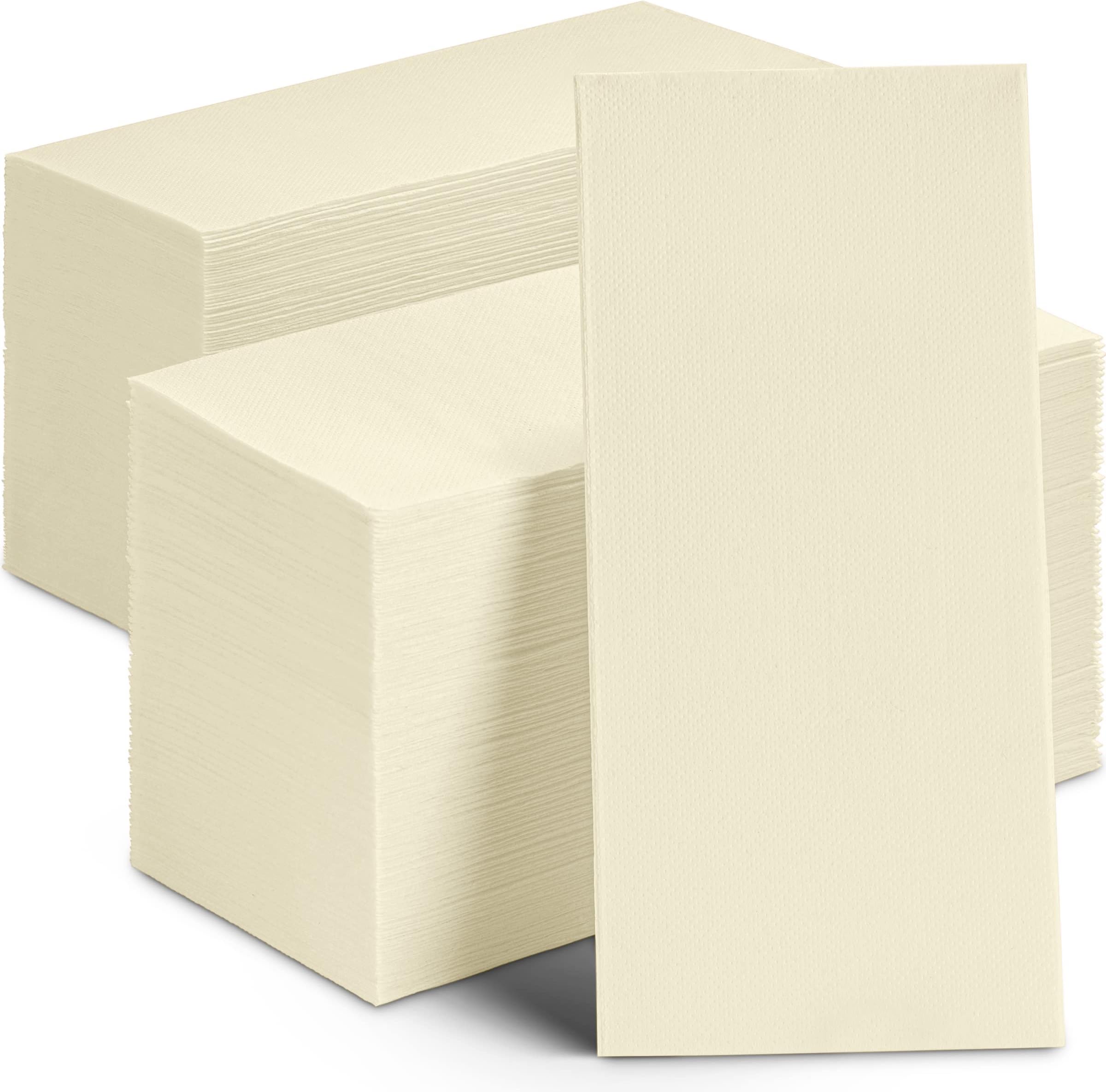 Amazon.com: Fortune 100% Bamboo Linen-Feel Disposable Guest Napkins Eco ...