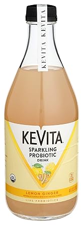 Amazon.com: KEVITA Organic Lemon Ginger Sparkling Probiotic Beverage, 40 Fl Oz Bottle : Grocery ...